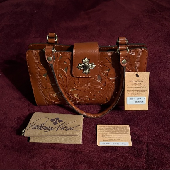 Patricia Nash | Bags | Patricia Nash Tooled Cutout Rosina Satchel ...